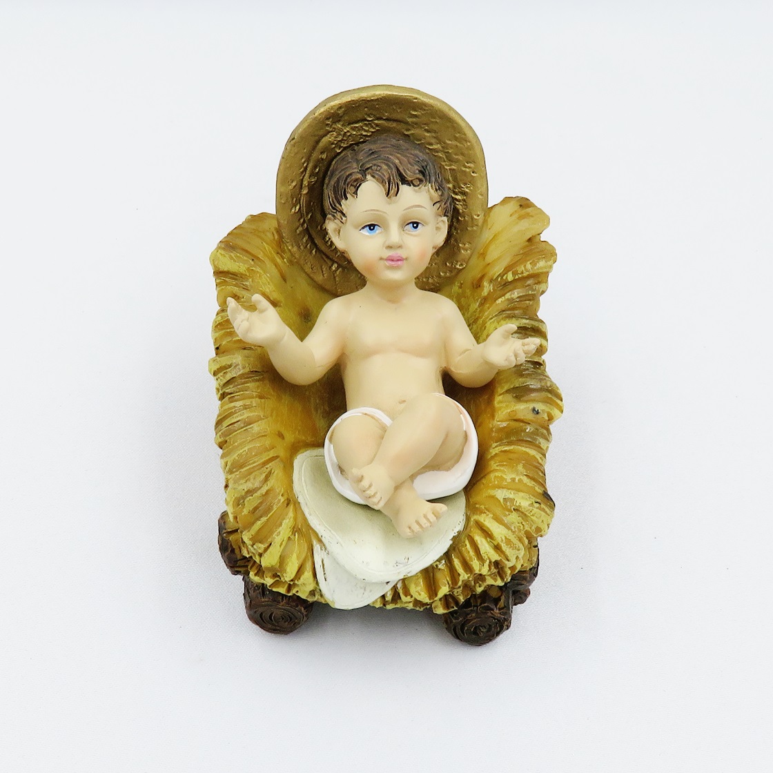 Dzieciątko Jezus w żłóbku 10 cm – Upominki z Łagiewnik