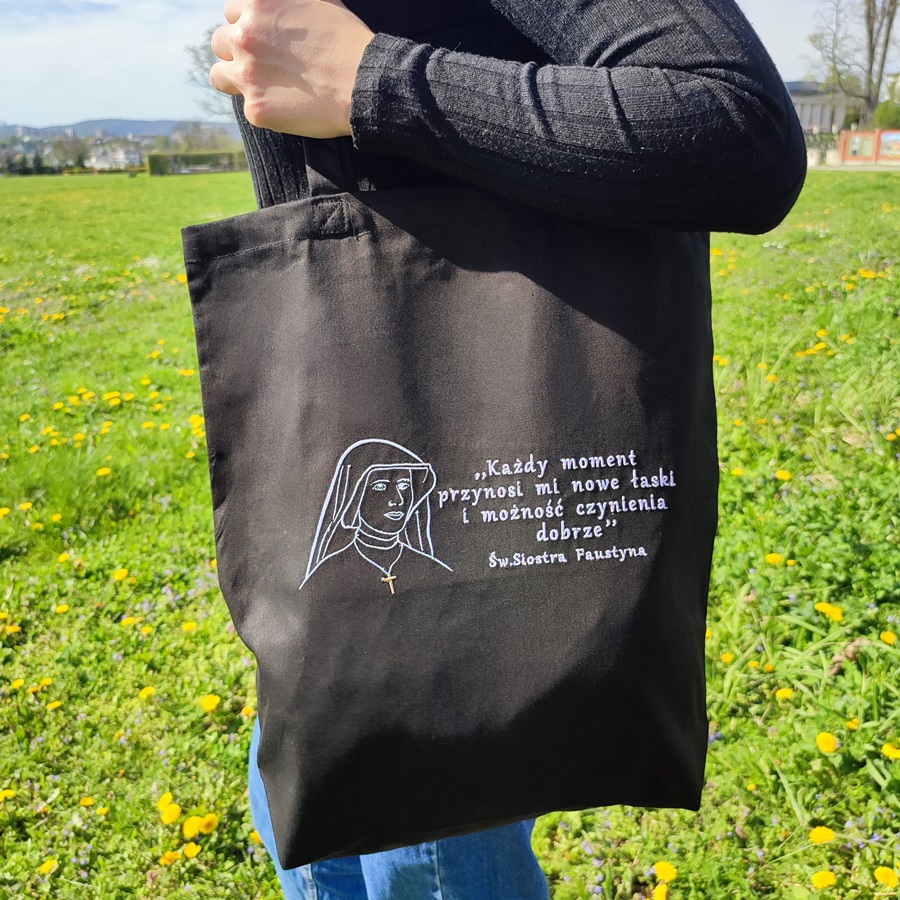 Torba z haftem - Św. Siostra Faustyna – Upominki z Łagiewnik